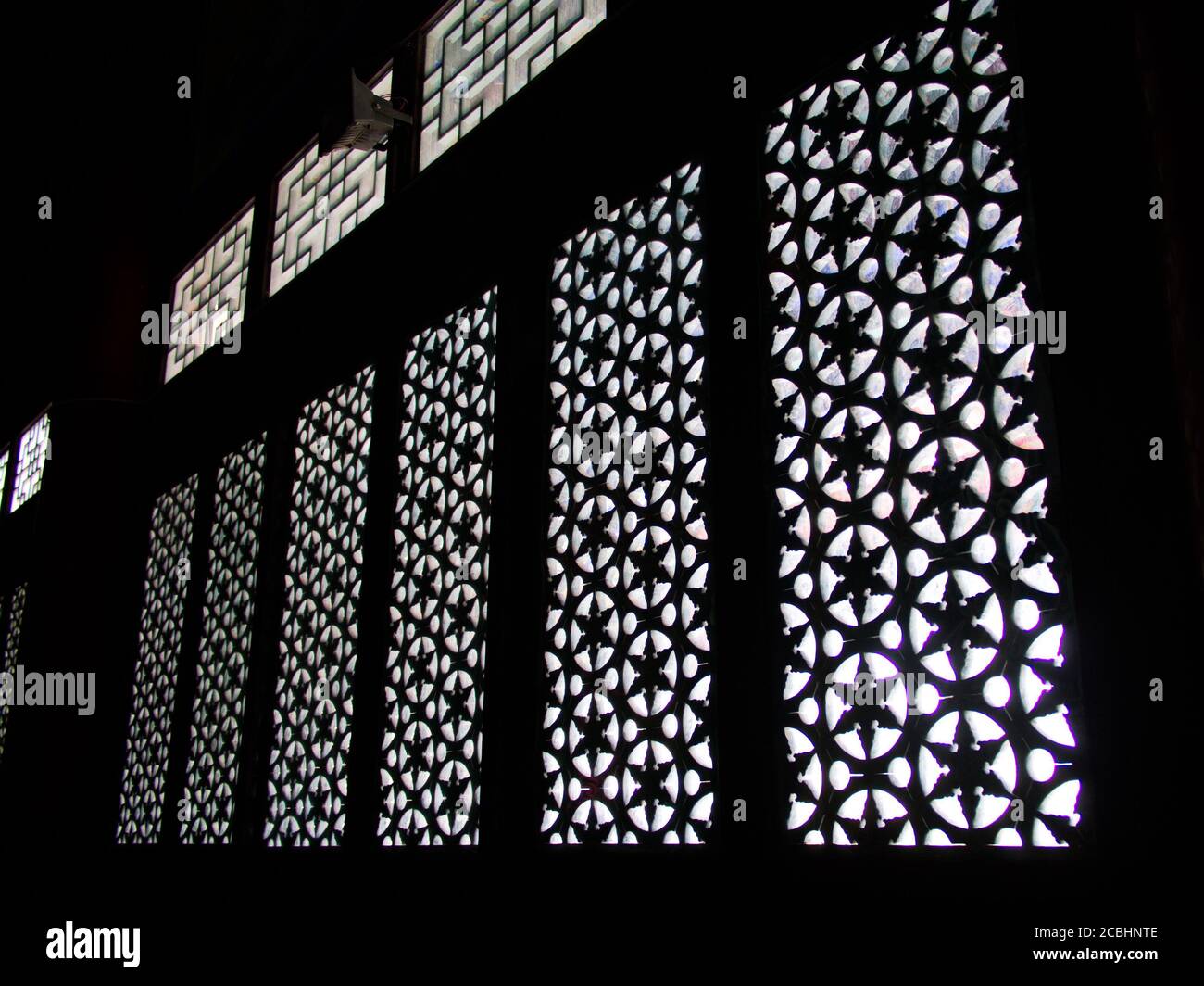 Ancient Chinese Architecture Interior Window High Resolution Stock ...