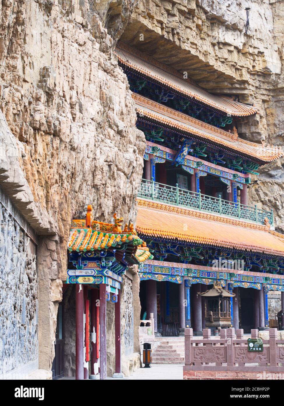 Mianshan Mountain the World Heritage, Many of Ancient Hanging Taoist ...