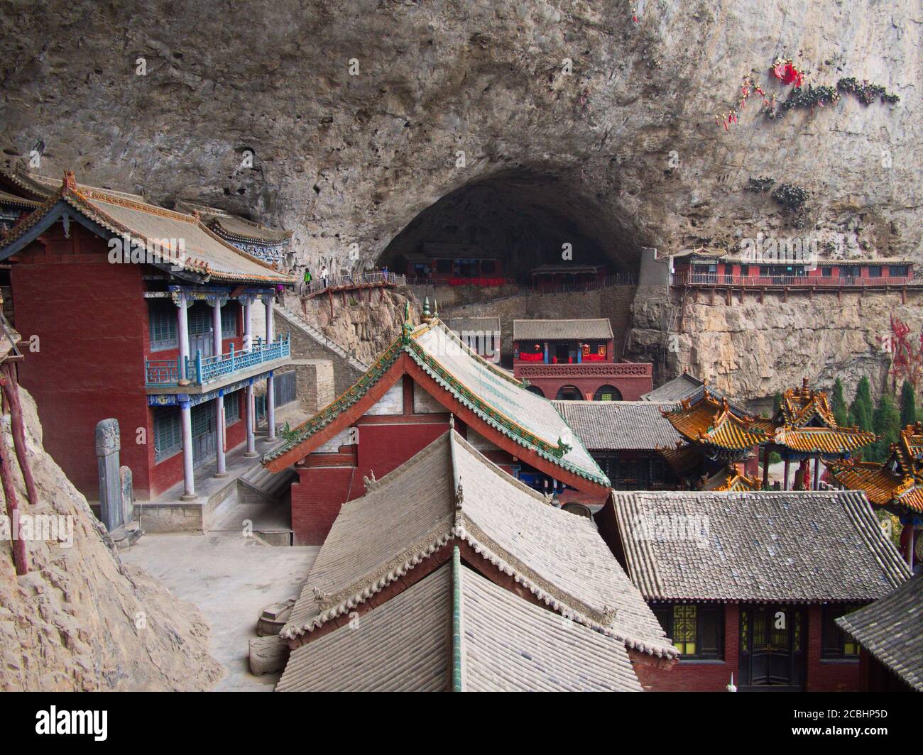 Mianshan Mountain the World Heritage, Many of Ancient Hanging Taoist ...