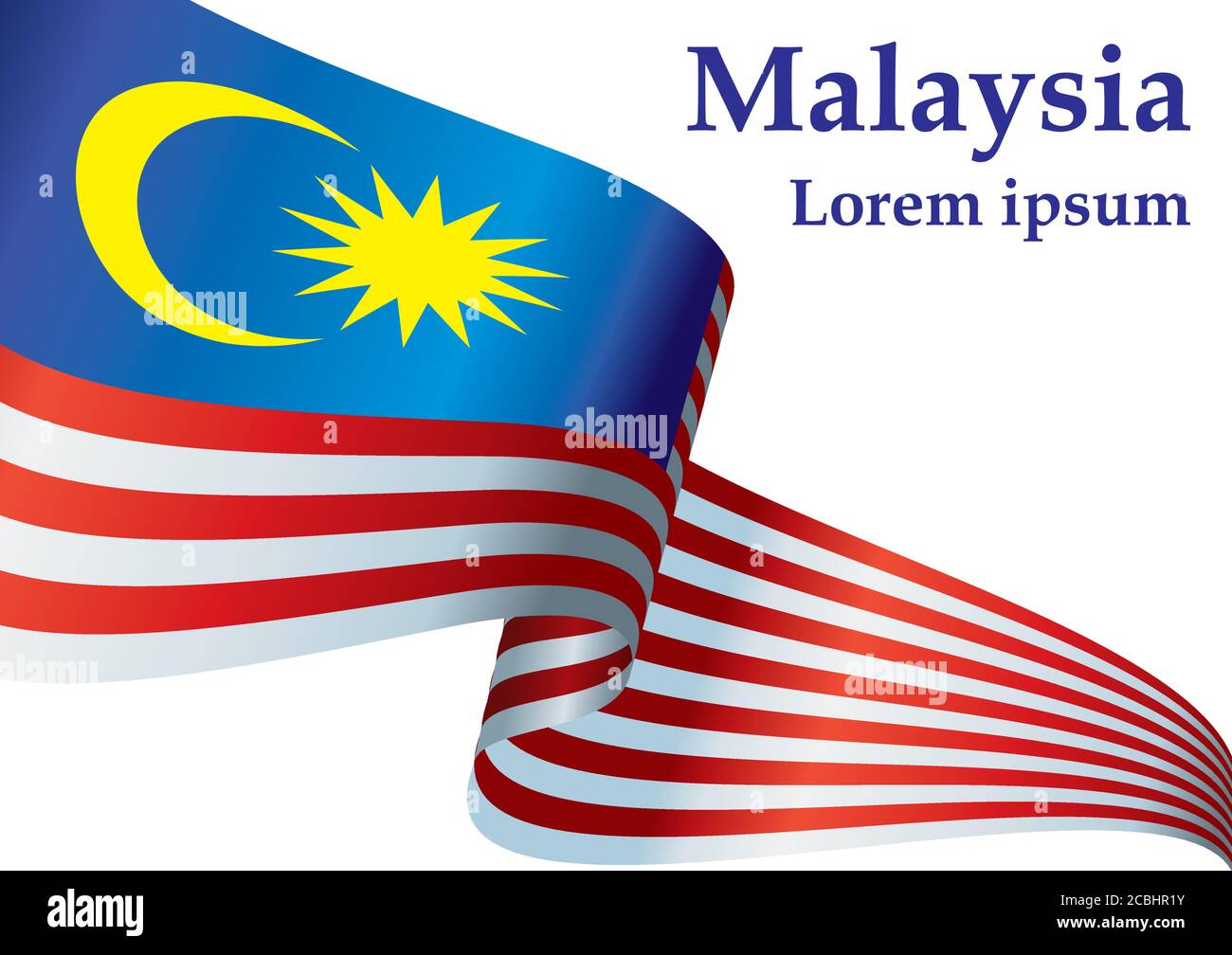 Flag of Malaysia, Malaysia. Template for award design, an official ...