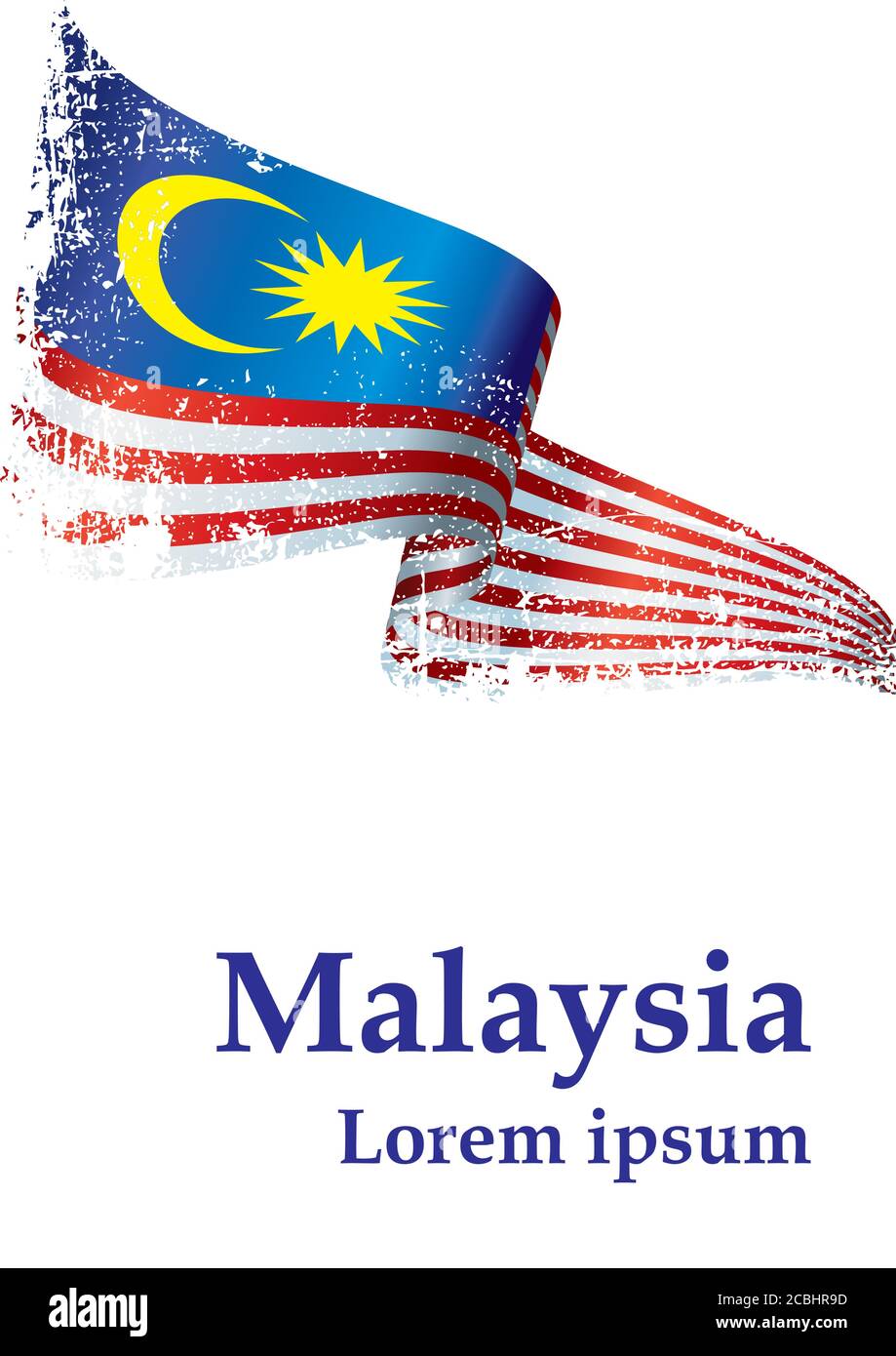 Flag of Malaysia, Malaysia. Template for award design, an official ...
