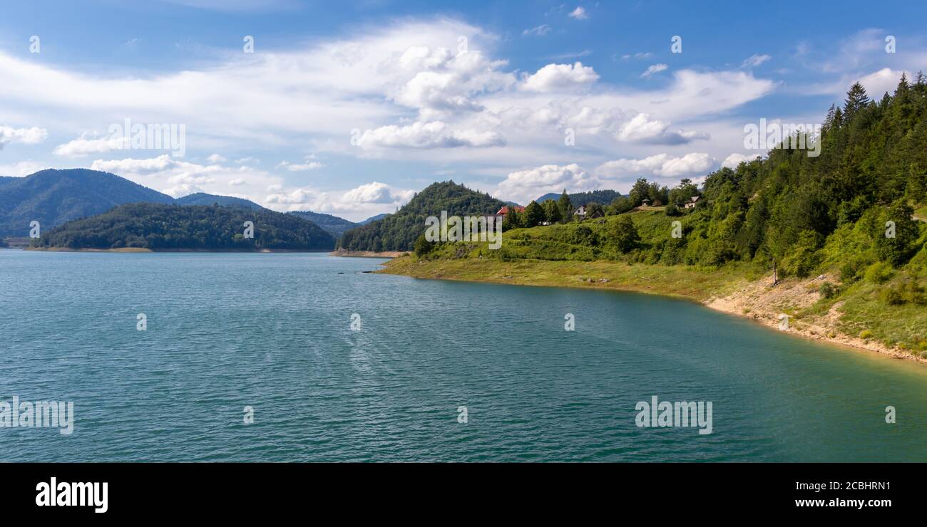 Zaovine Lake is located on the southern slopes of the Tara Mountain ...