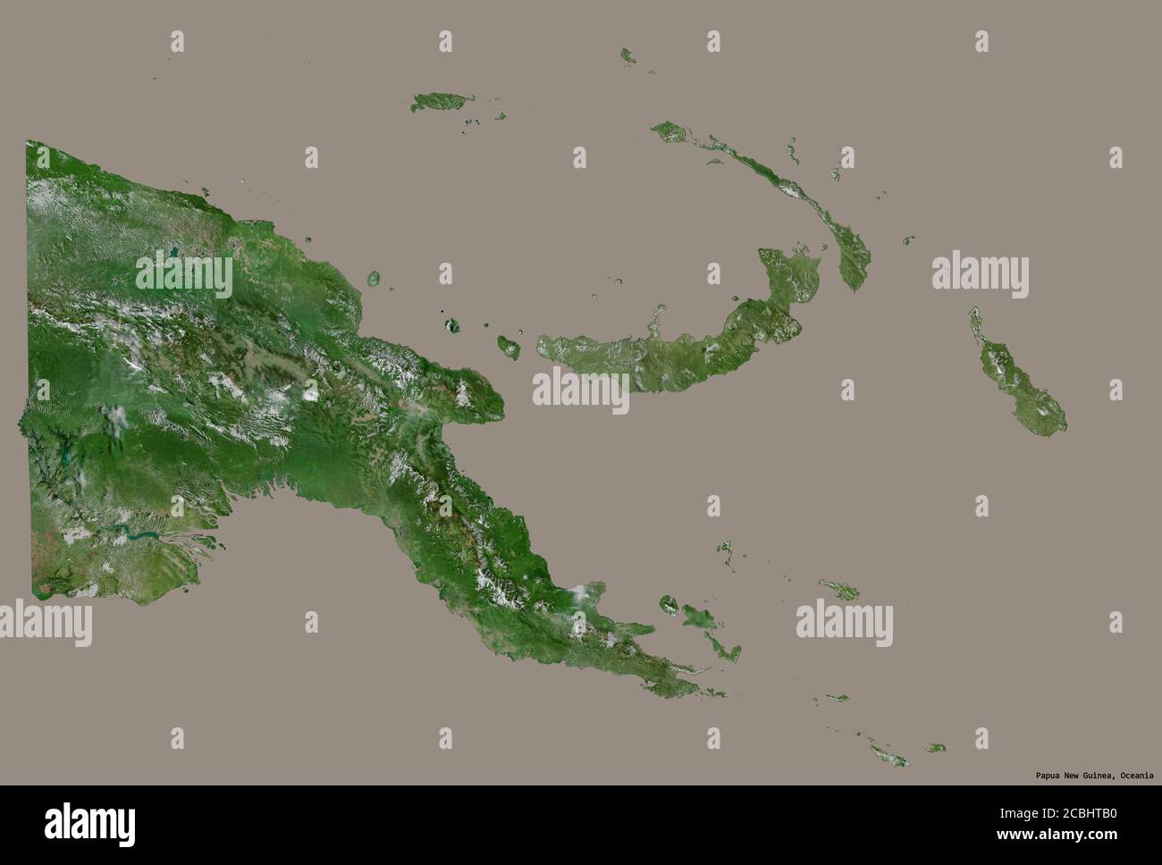 Satellite view papua new guinea hi-res stock photography and images - Alamy