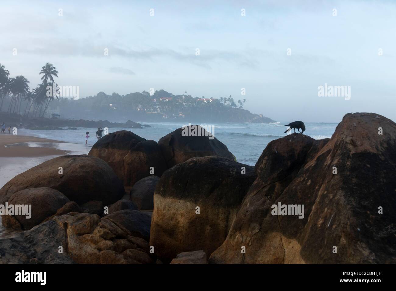 Kovalam Beach photos. A Kerala Tropical beach Stock Photo - Alamy