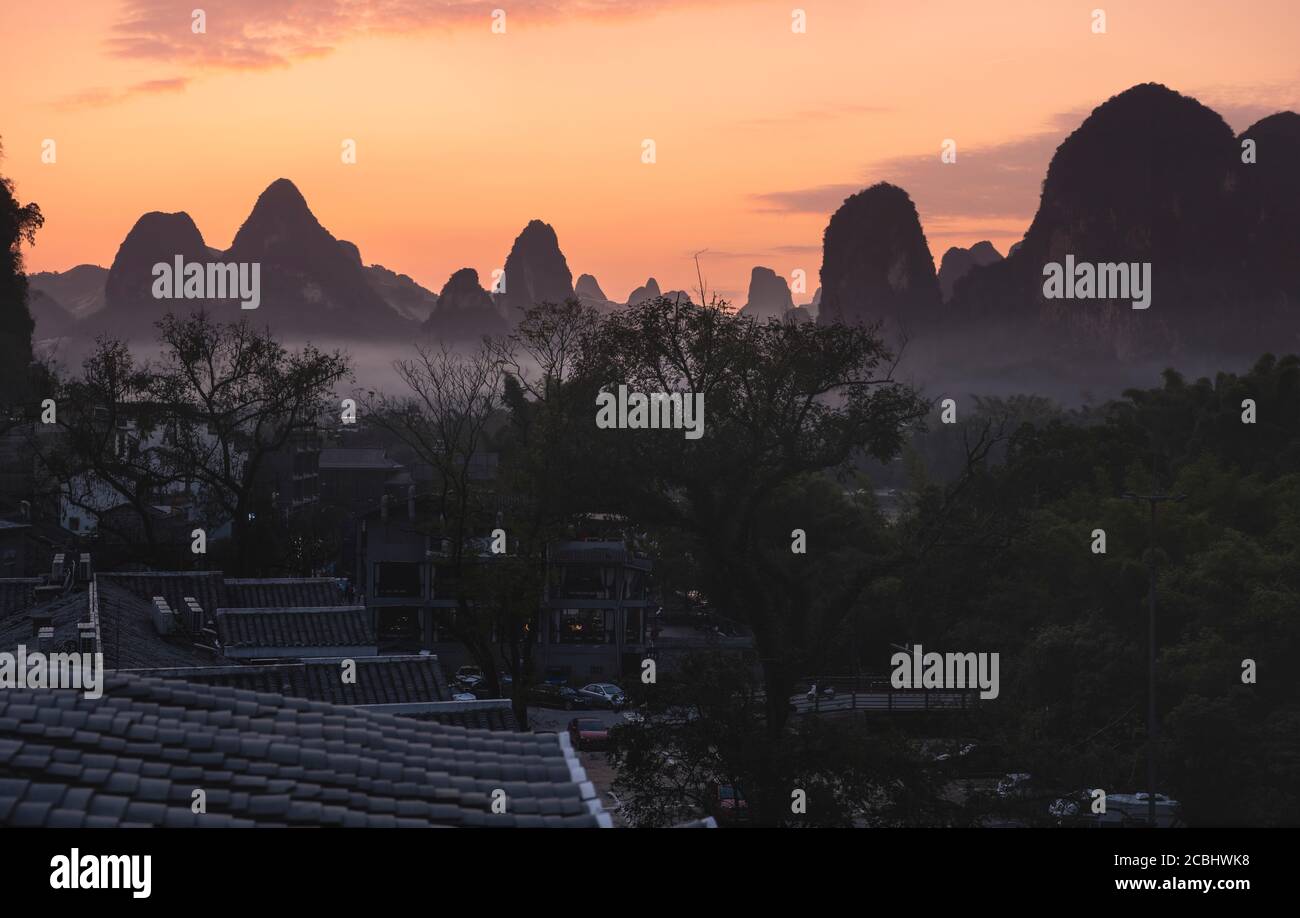 Guilin and xingping sunrise hi-res stock photography and images - Alamy