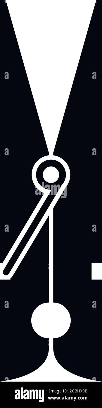 Stick clothes pin icon. Simple illustration of stick clothes pin vector ...