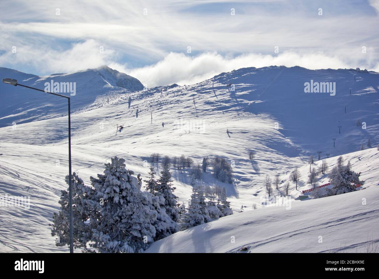 Winter landscape with trees and snow in Uludag,Turkey Stock Photo - Alamy