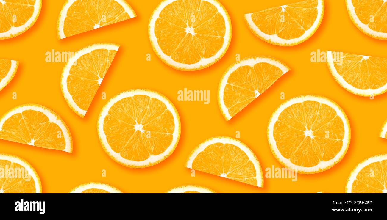 Orange citrus slices seamless backdrop texture. Flat lay backdrop Stock ...