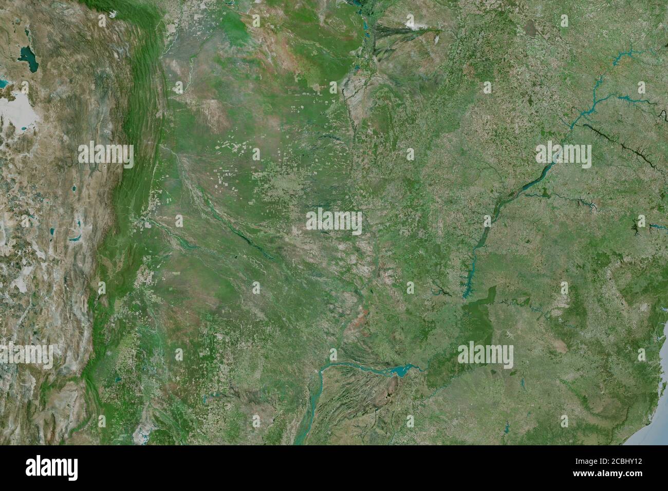 Satellite map asunción paraguay hi-res stock photography and images - Alamy