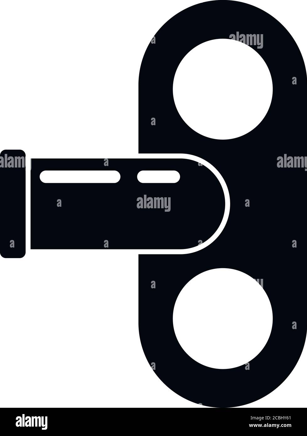 Key alarm clock repair icon. Simple illustration of key alarm clock ...