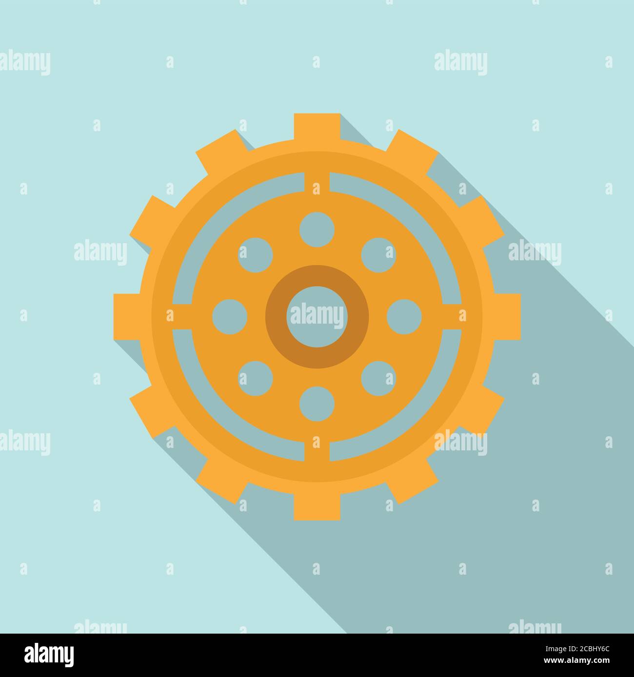 Broken watch cog wheel icon. Flat illustration of broken watch cog ... Broken watch cog wheel icon. Flat illustration of broken watch cog ...
