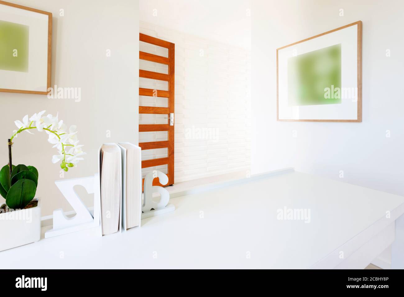 A bright workroom in a luxury house Stock Photo - Alamy
