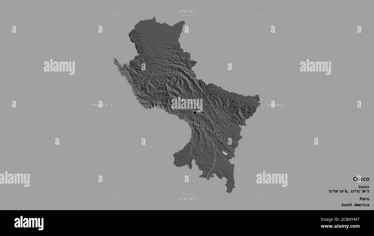 Map of cusco Black and White Stock Photos & Images - Alamy