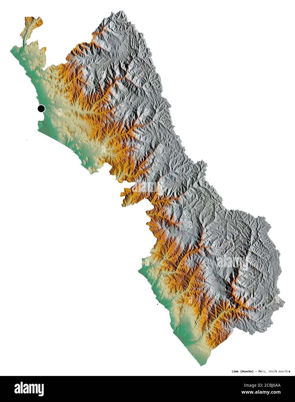 Peru relief map hi-res stock photography and images - Alamy