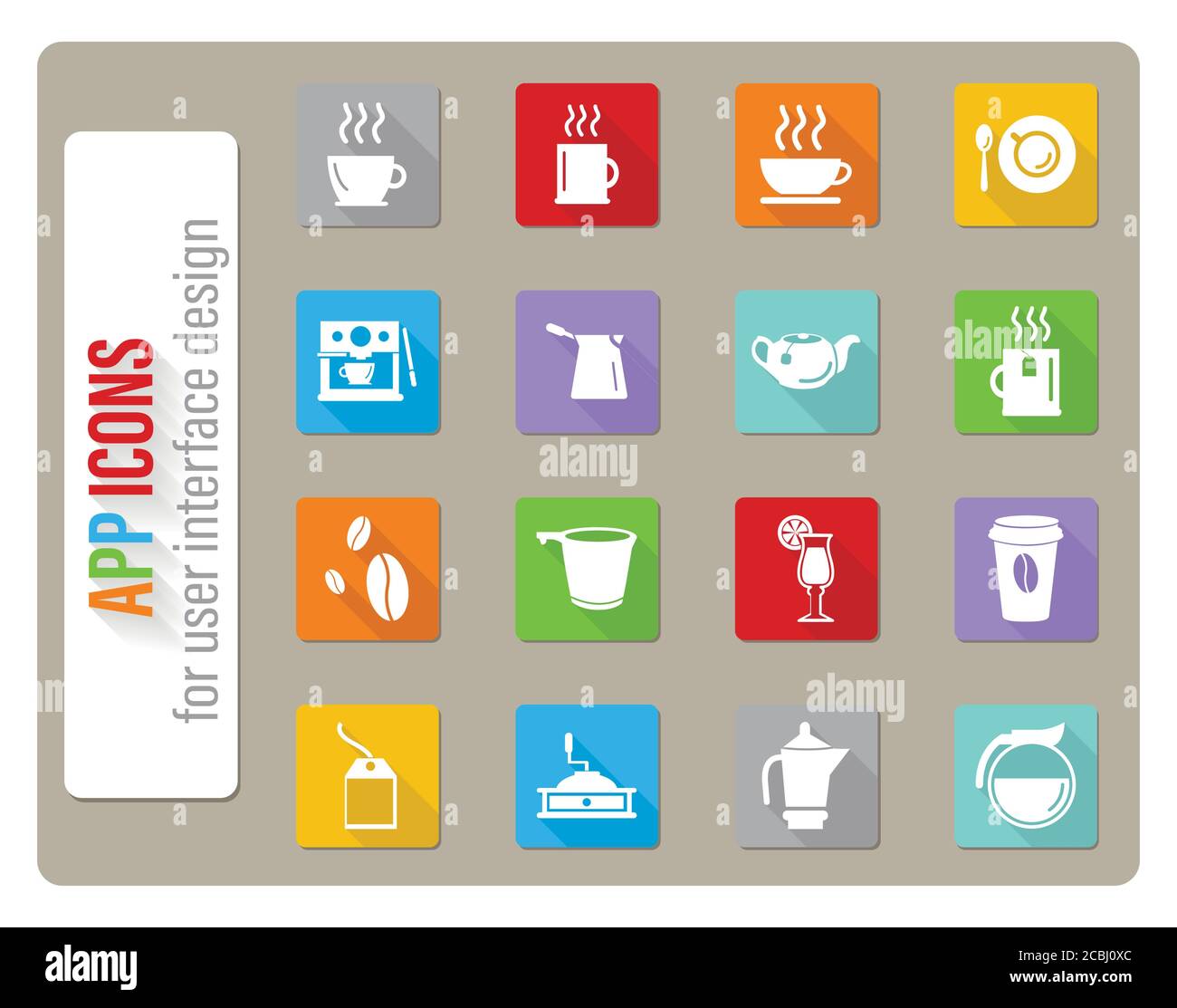 cafe icon set Stock Vector Image & Art - Alamy