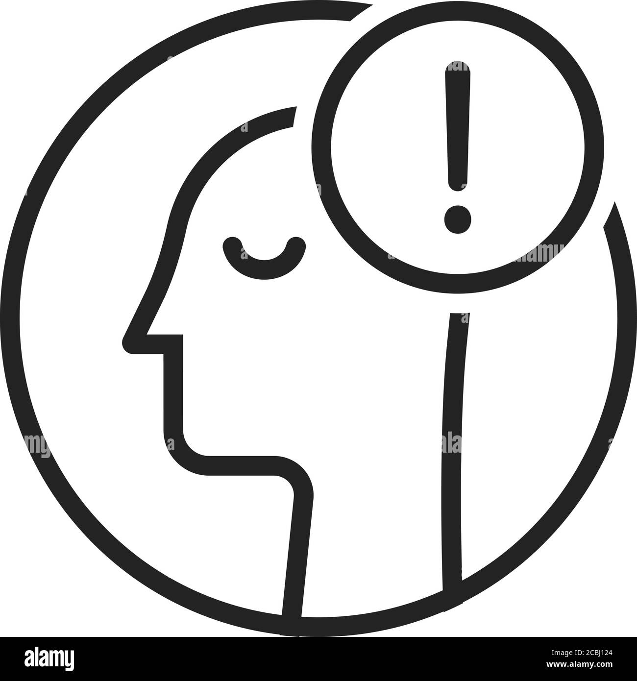 linear man like panic or anxiety logo Stock Vector Image & Art - Alamy