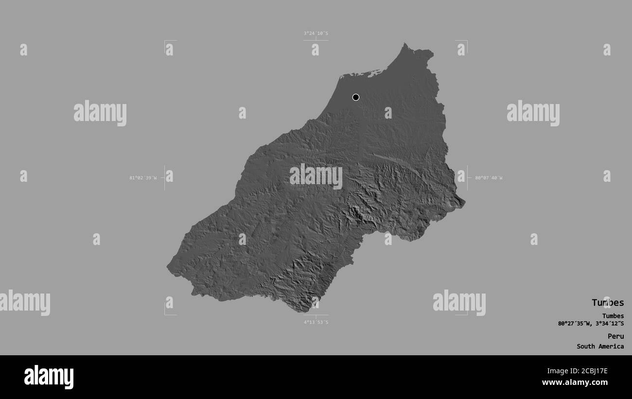 Tumbes map hi-res stock photography and images - Alamy