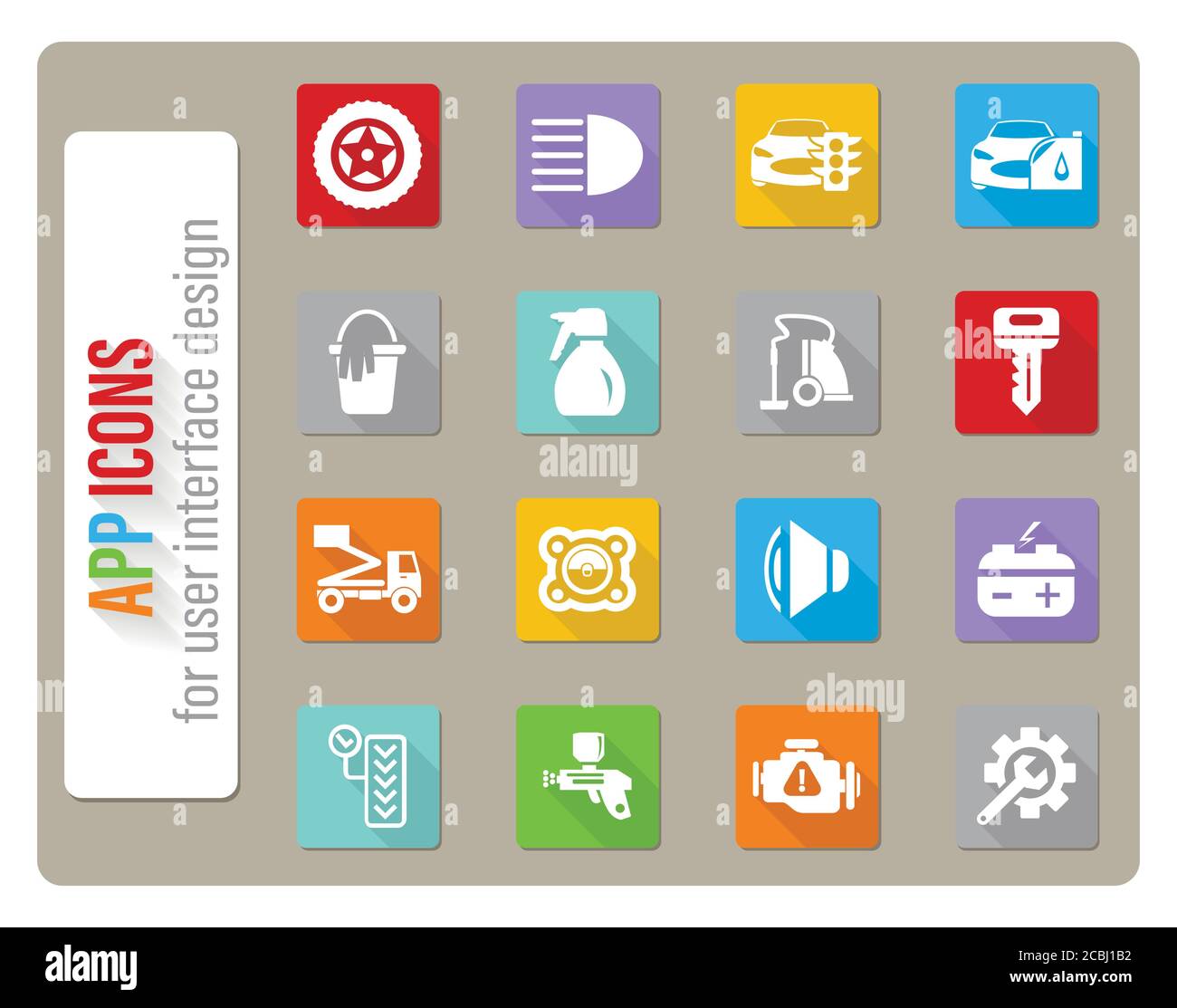 car shop icon set Stock Vector Image & Art - Alamy