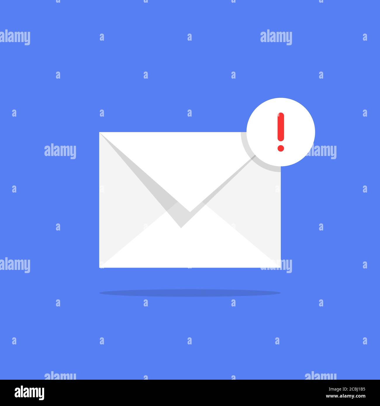 Email envelope warning sign Stock Vector Images - Alamy