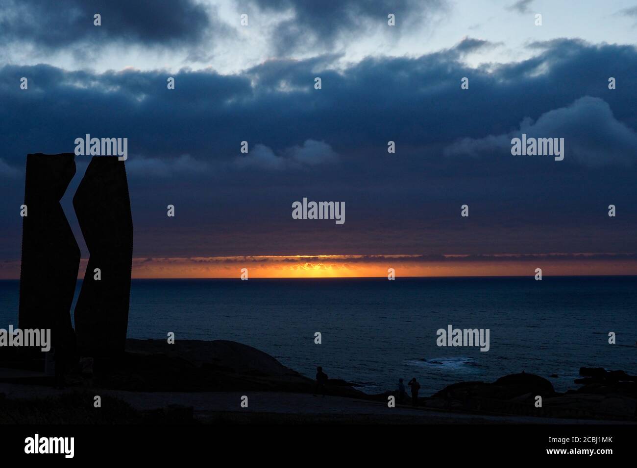 Sunset over the Atlantic Ocean Stock Photo - Alamy