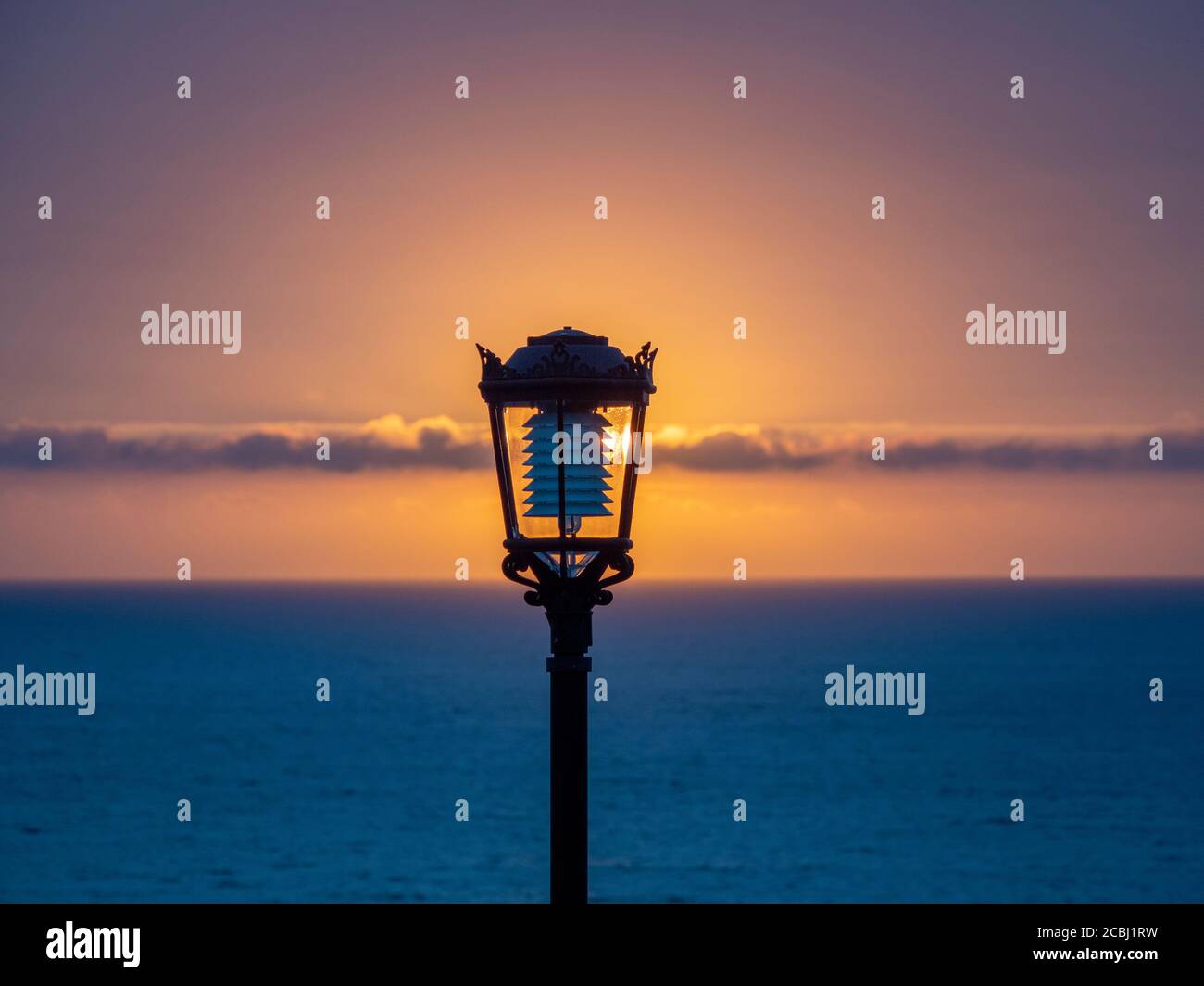 Sunset over the Atlantic Ocean Stock Photo - Alamy