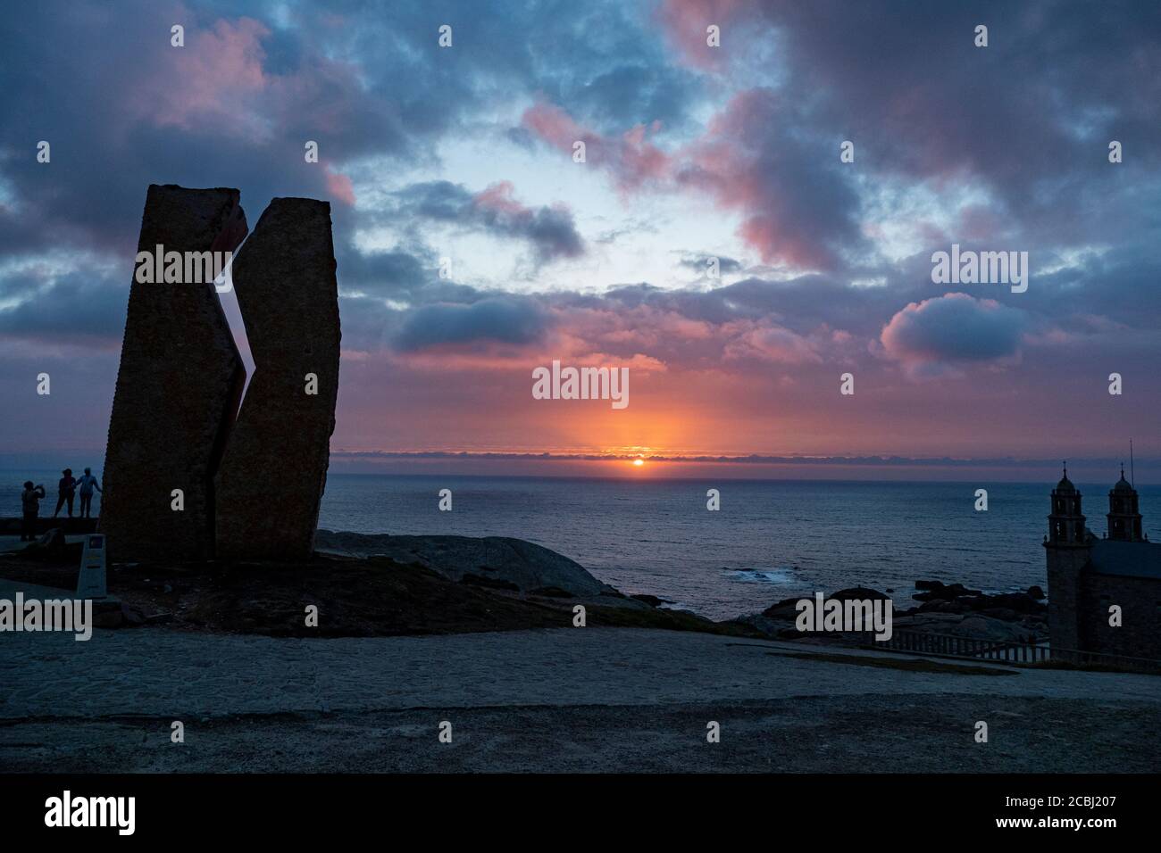 Sunset over the Atlantic Ocean Stock Photo - Alamy