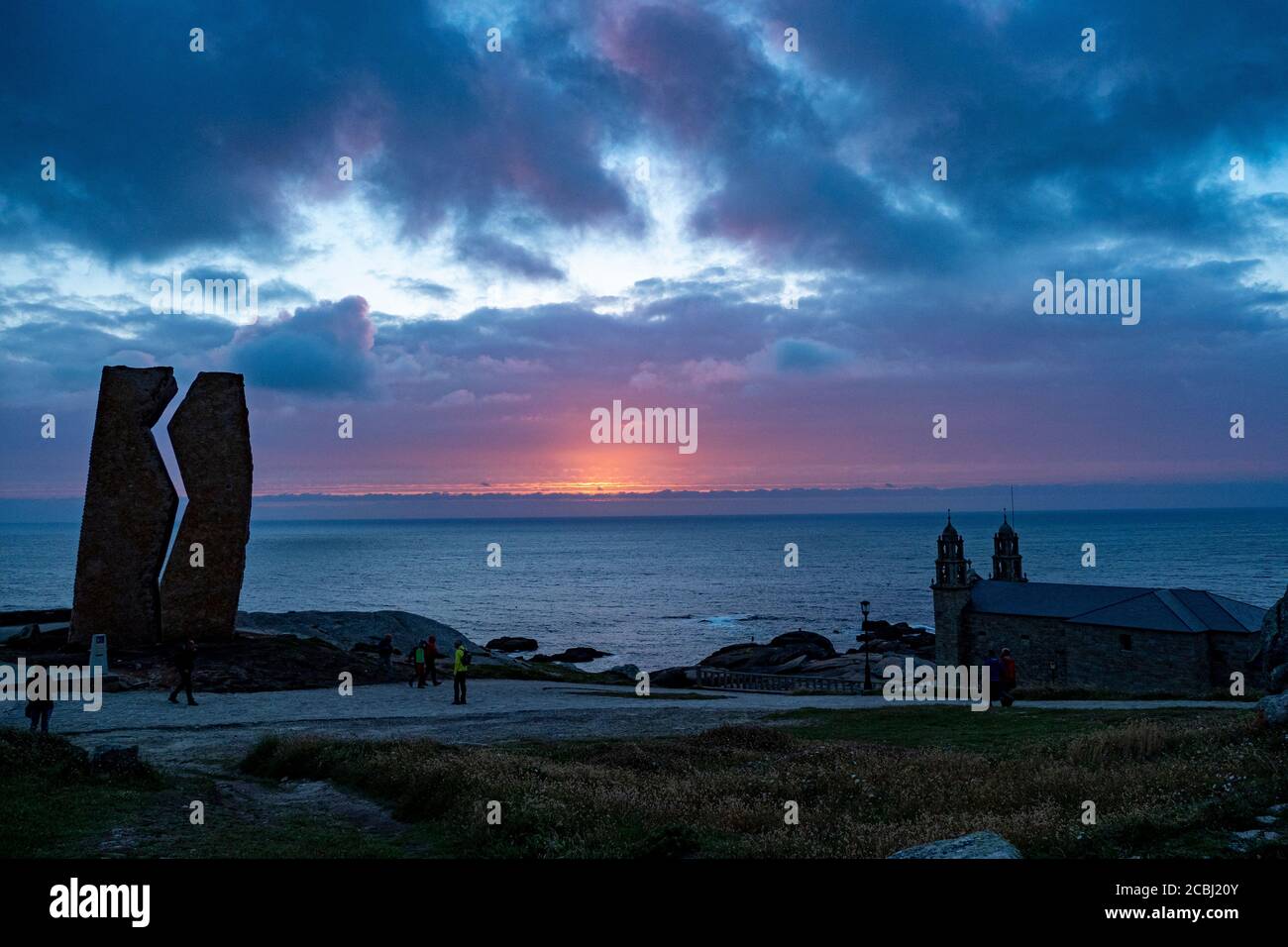 Sunset over the Atlantic Ocean Stock Photo - Alamy