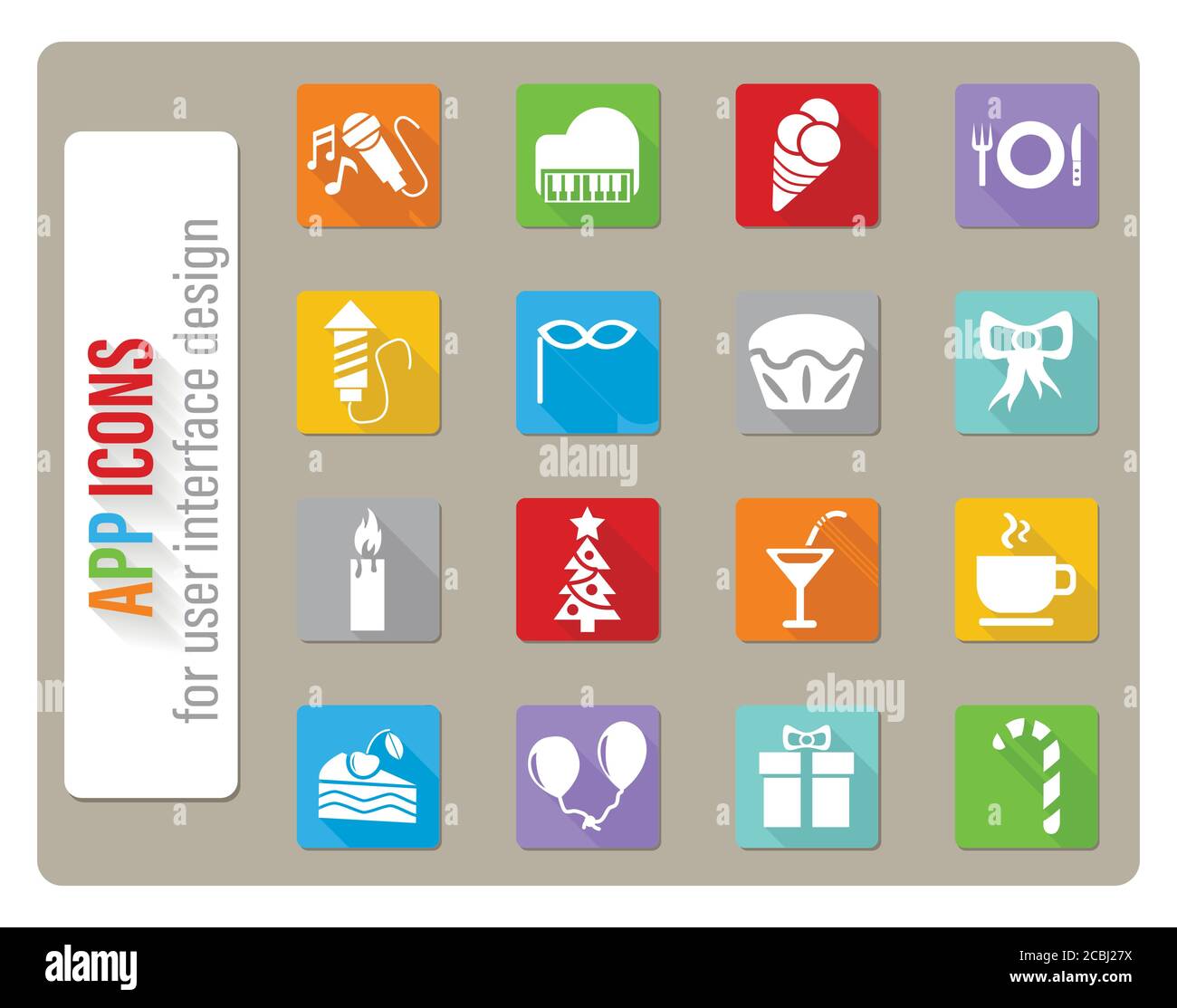 celebration icon set Stock Vector Image & Art - Alamy