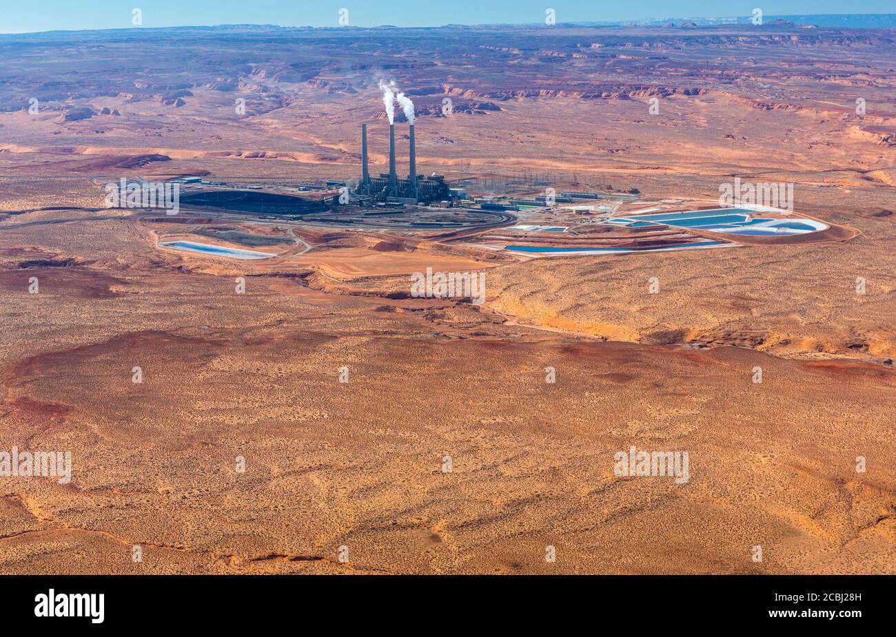 Power Plant, Colorado River, Lake Powell, Page, Arizona, Usa, America ...