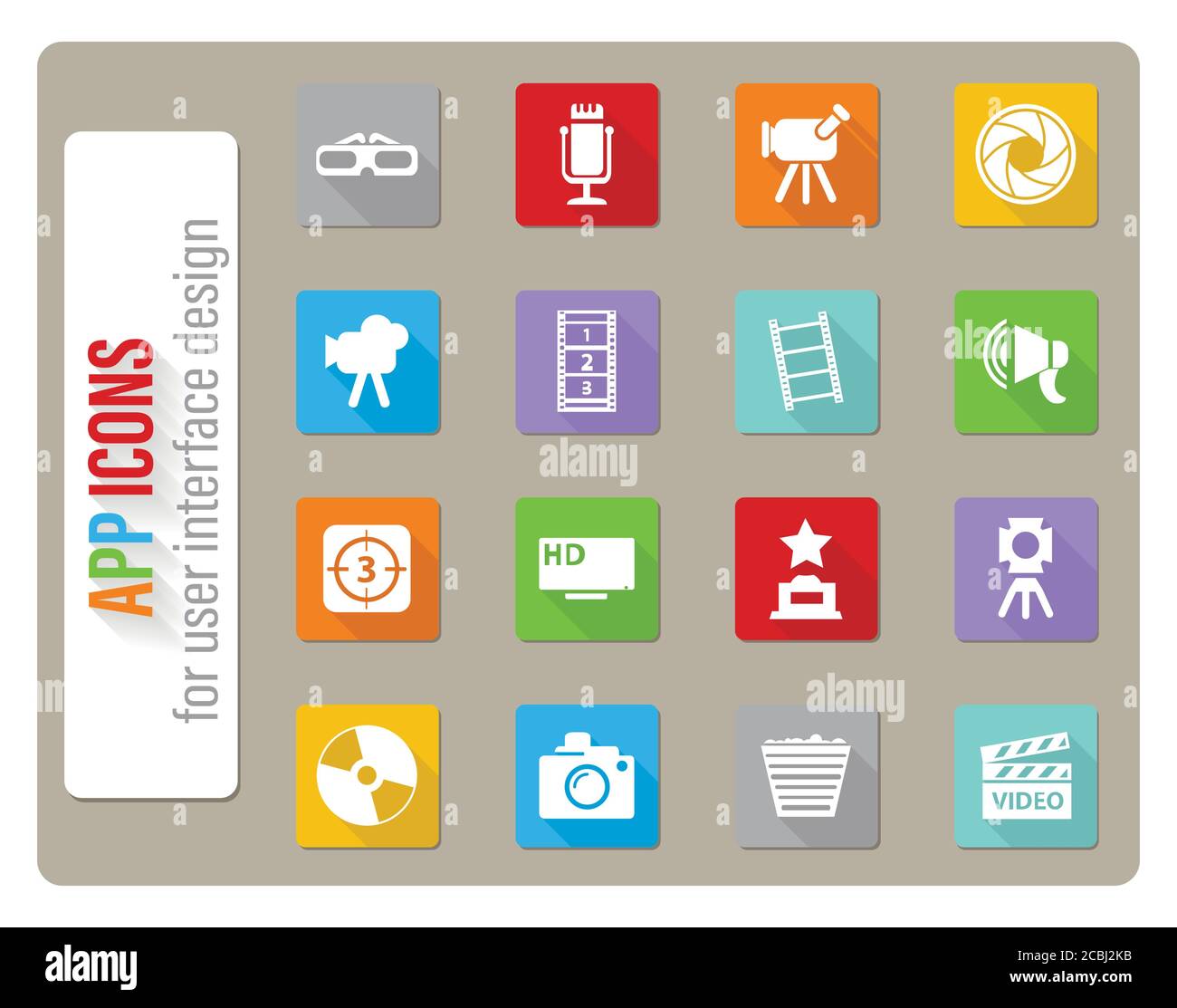 cinema icon set Stock Vector Image & Art - Alamy