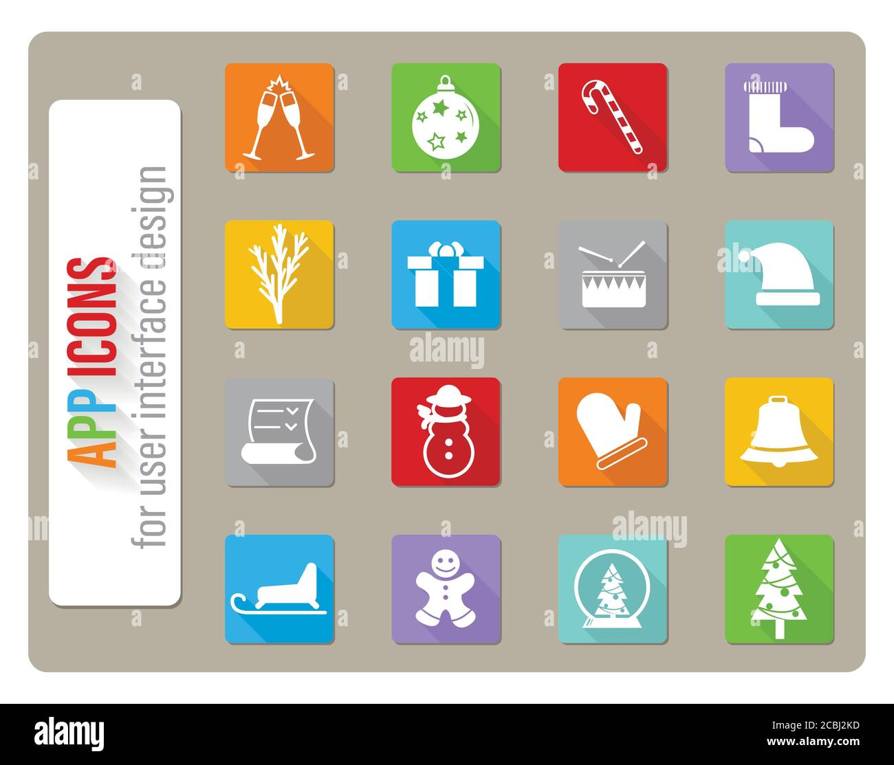 christmas icon set Stock Vector Image & Art - Alamy