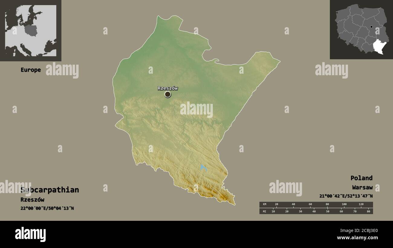 Podkarpackie poland europe map hi-res stock photography and images - Alamy