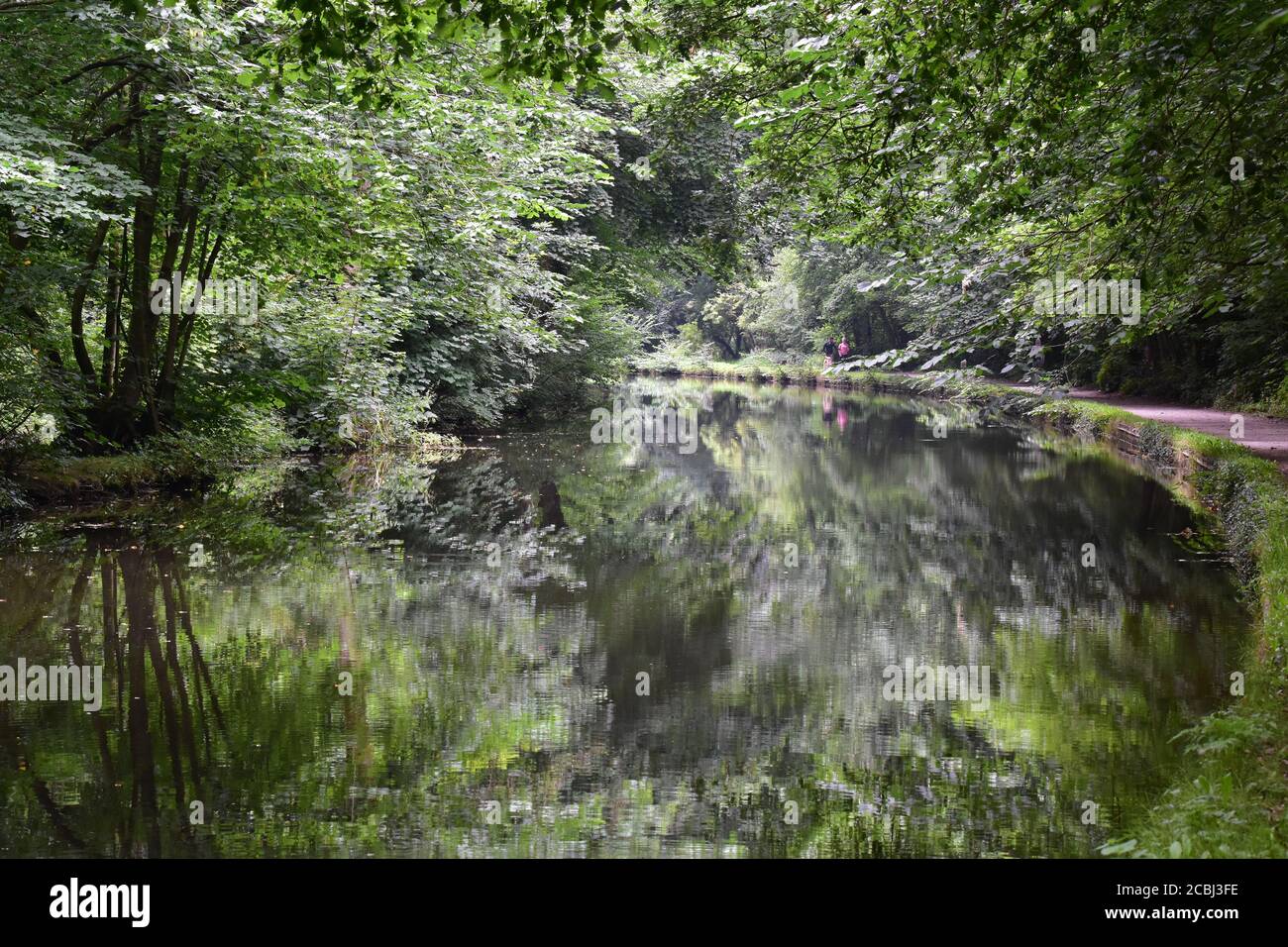 Reflections on the Leeds to Liverpool canal, Saltaire, Shipley West ...