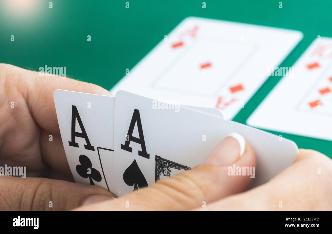 Pair of aces hi-res stock photography and images - Alamy