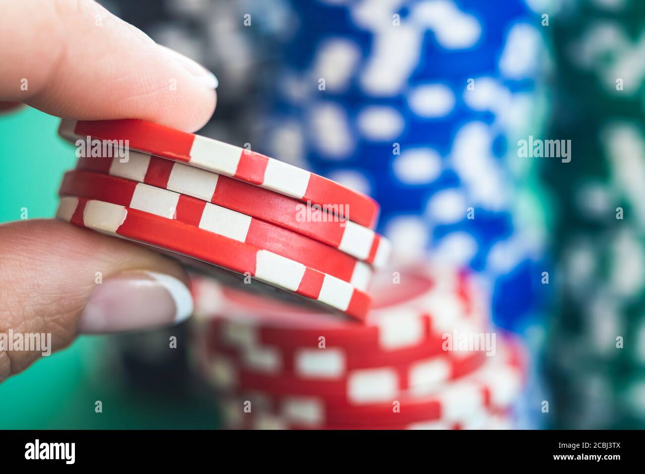 Gambler Chips In Hand High Resolution Stock Photography and Images - Alamy
