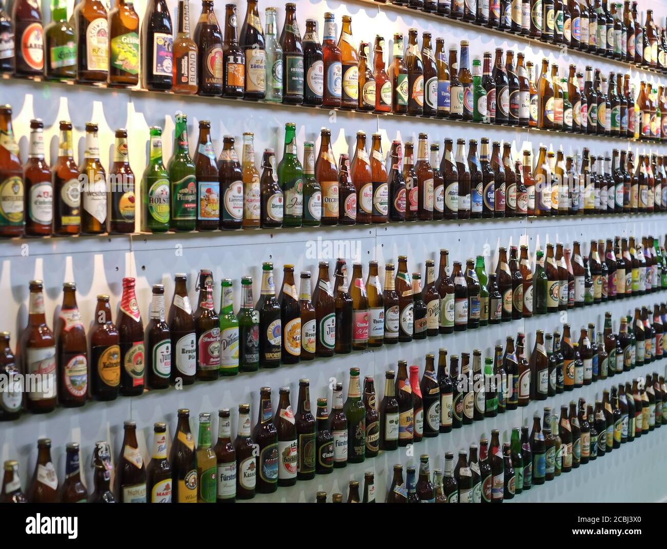 Beer bottles wall hi-res stock photography and images - Alamy