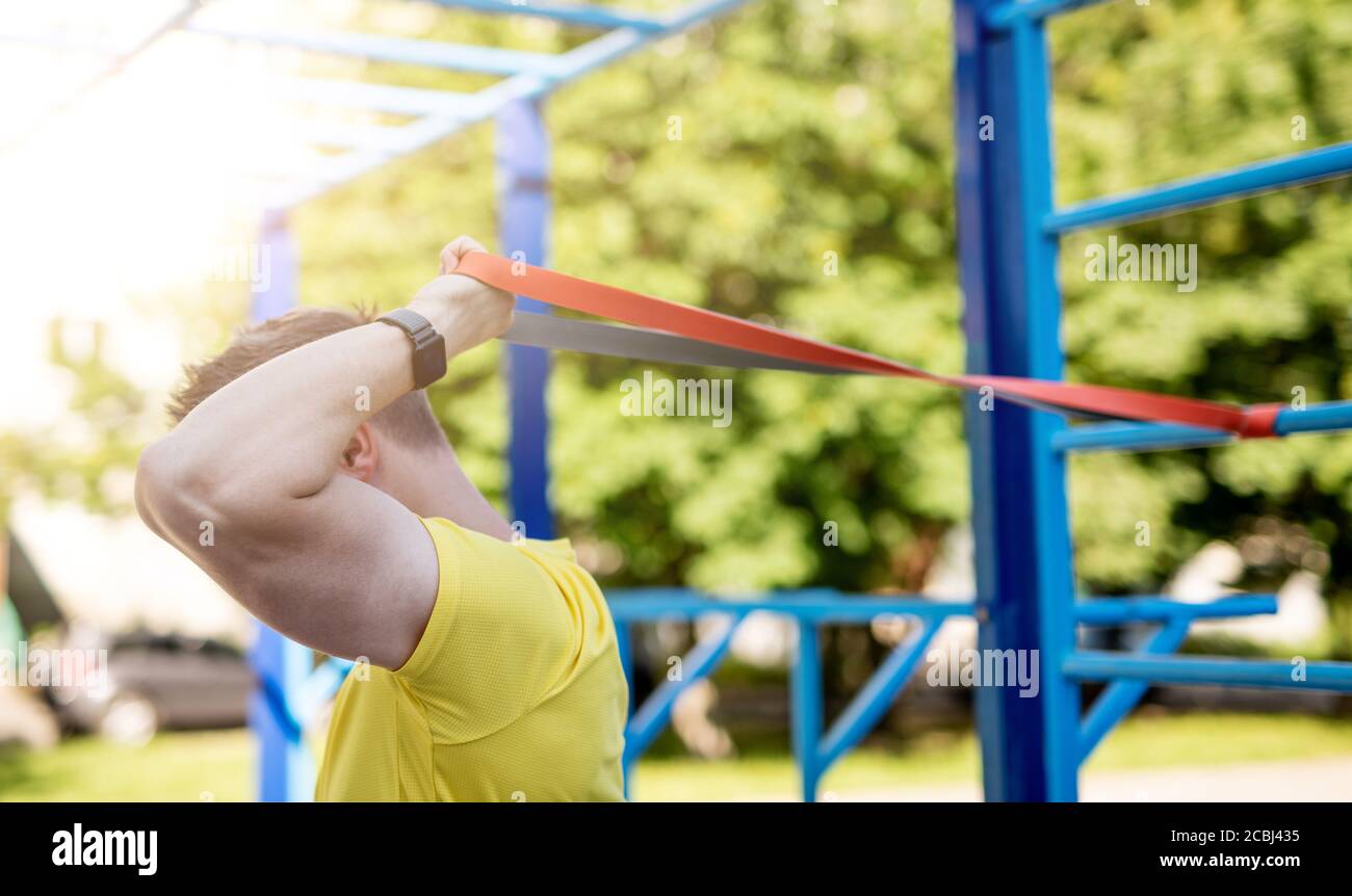 Resistance rubber band hi-res stock photography and images - Alamy