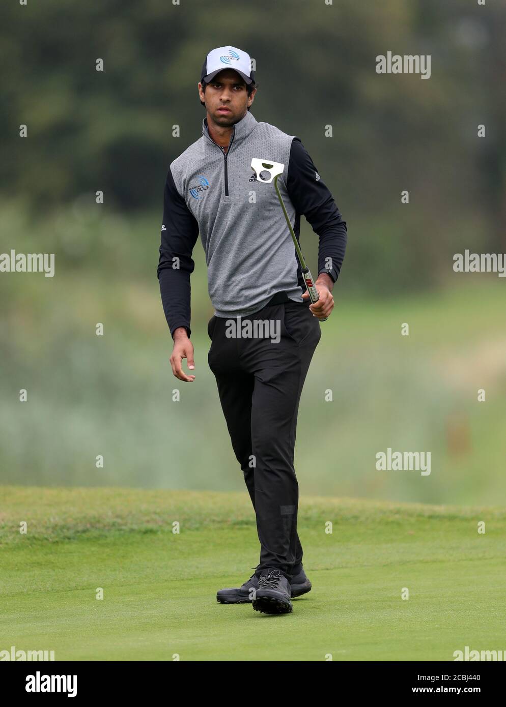 England's Aaron Rai after putting on the 1st during day two of the ...