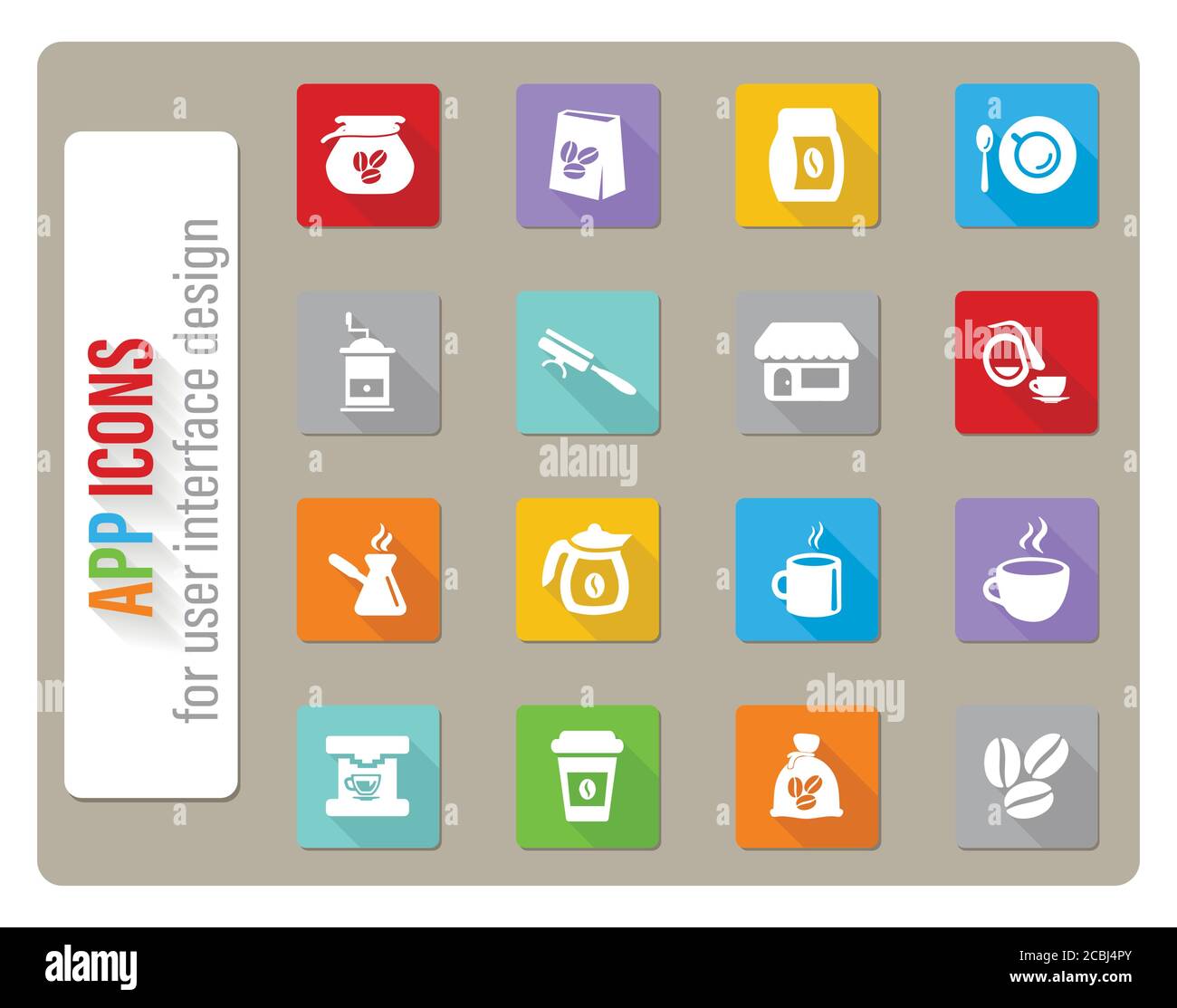 coffee icon set Stock Vector Image & Art - Alamy