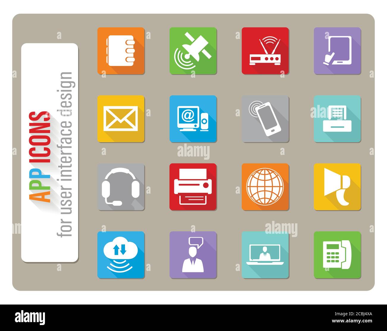 communication icon set Stock Vector Image & Art - Alamy