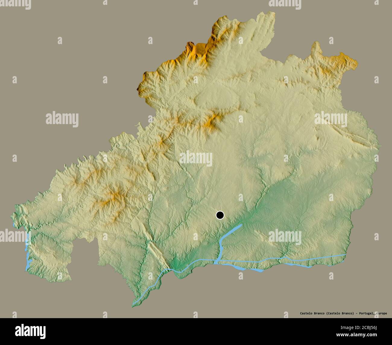 Castelo branco on a map hi-res stock photography and images - Alamy