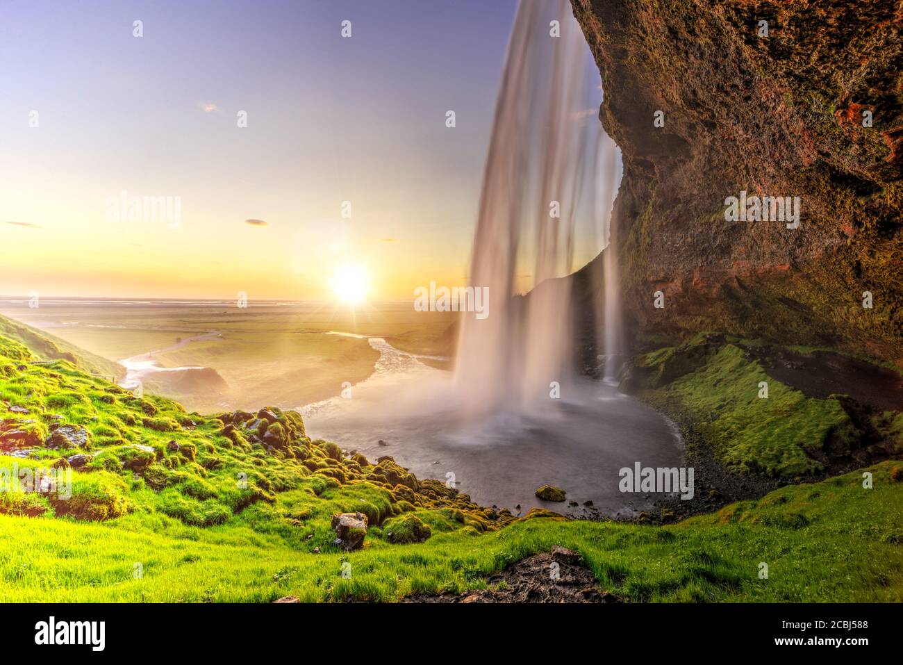 Most Beautiful Cave Behind Waterfall