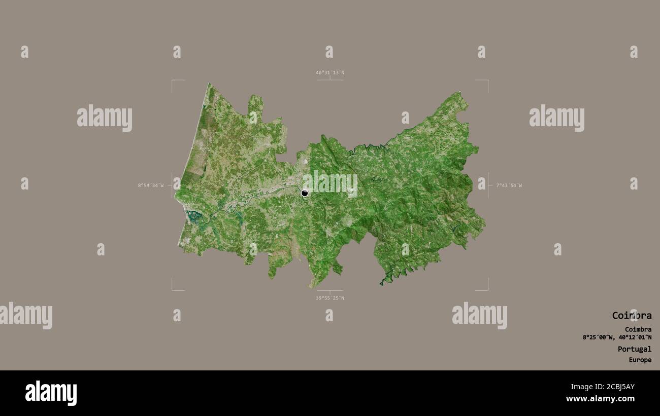 Coimbra area map hi-res stock photography and images - Alamy