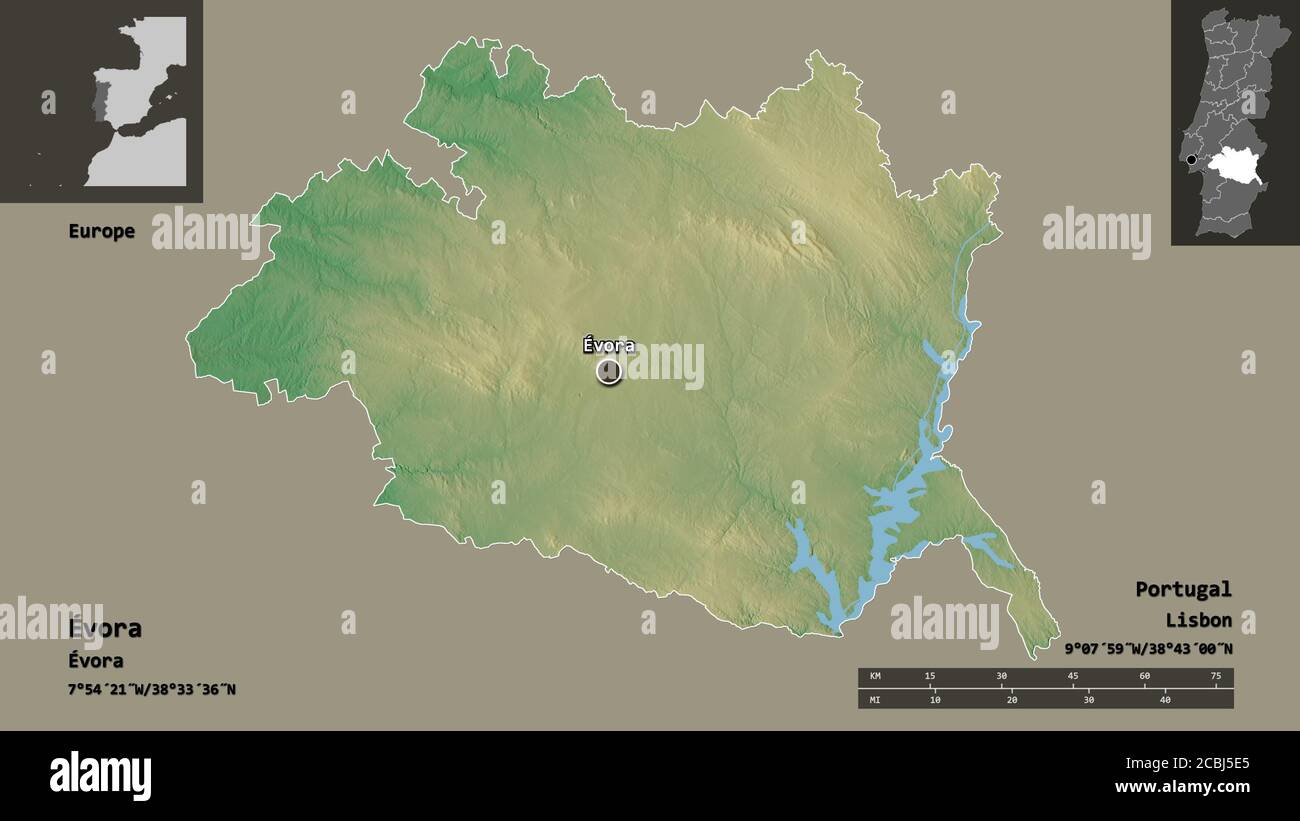 Evora map hi-res stock photography and images - Alamy