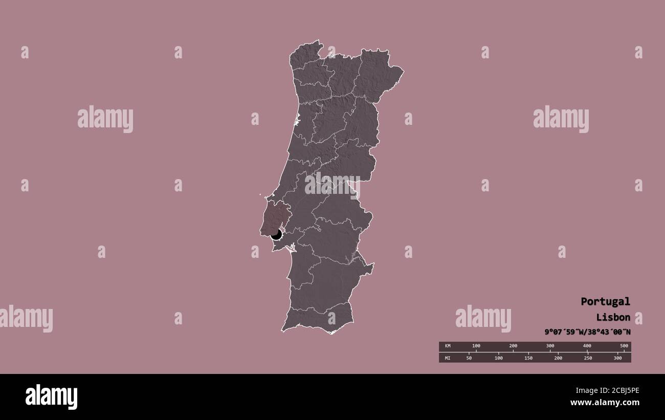 Lisbonne map hi-res stock photography and images - Alamy