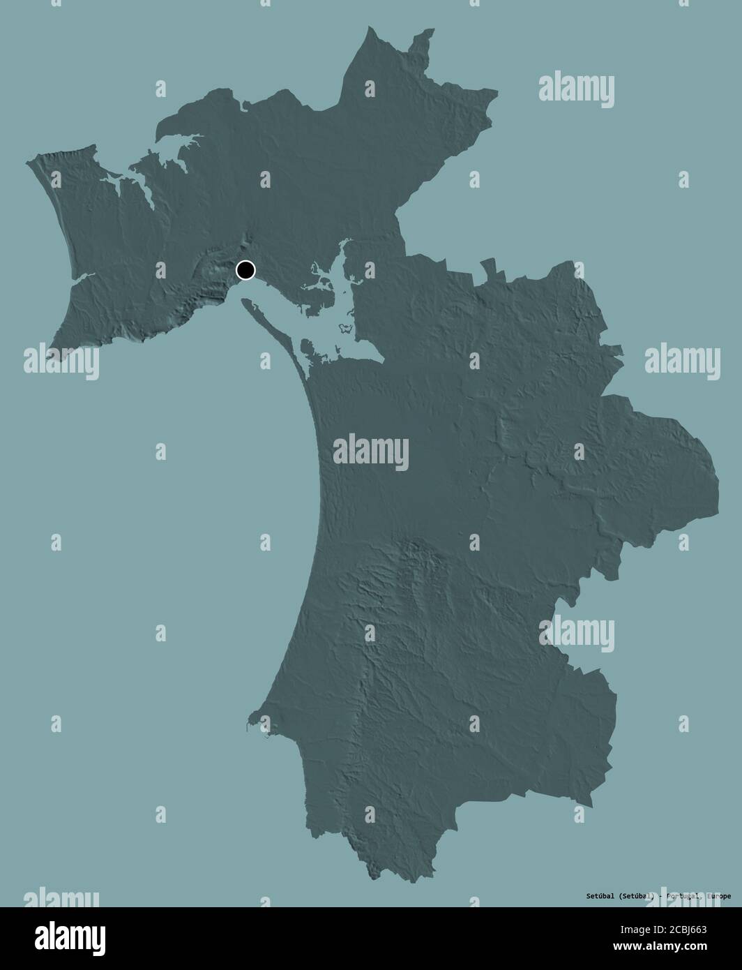 Map of setubal portugal hi-res stock photography and images - Alamy