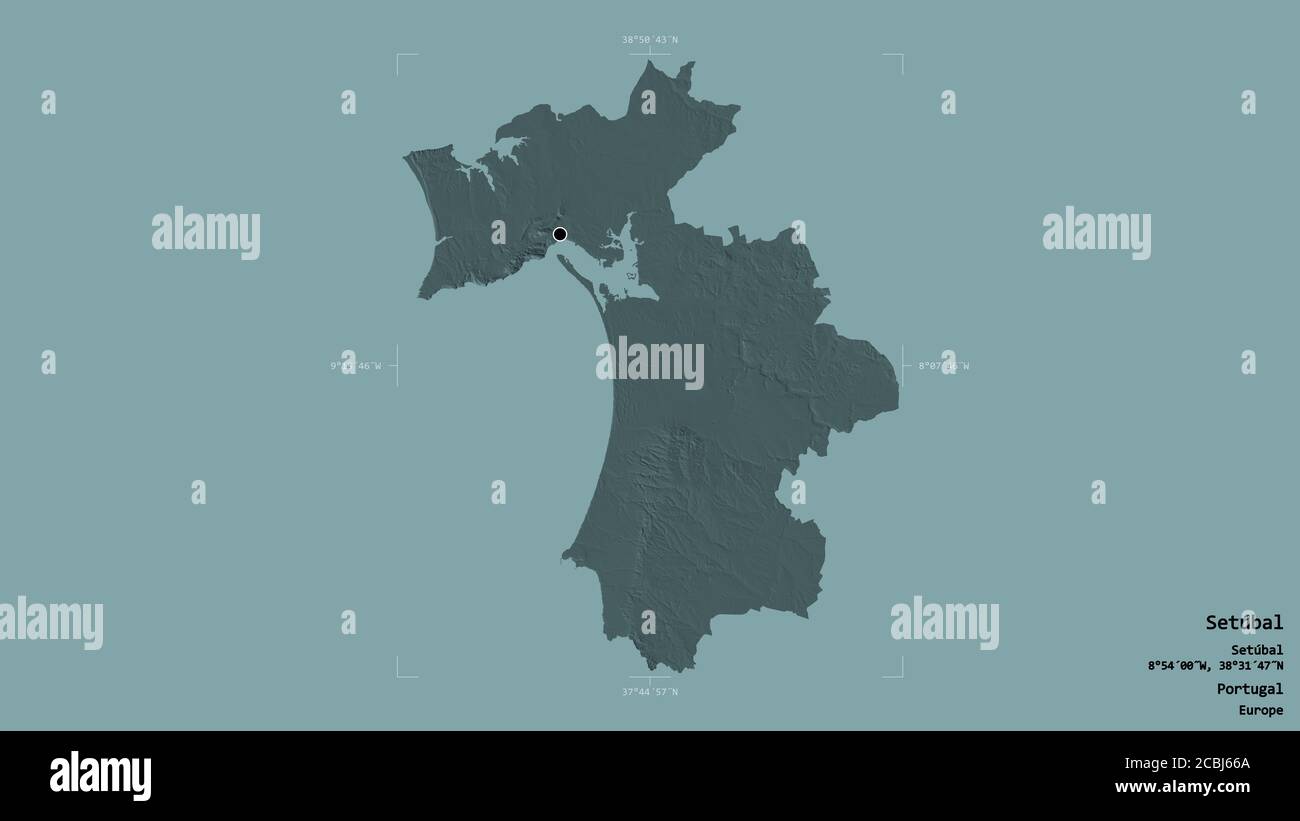 Setubal area map hi-res stock photography and images - Alamy