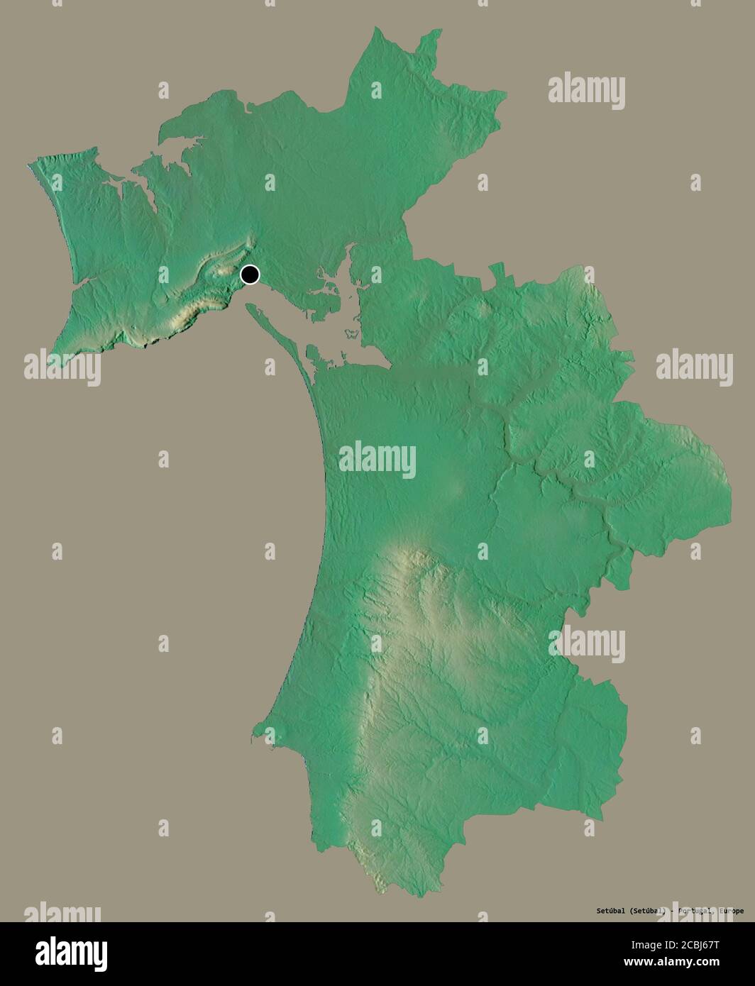 Map of setubal portugal hi-res stock photography and images - Alamy