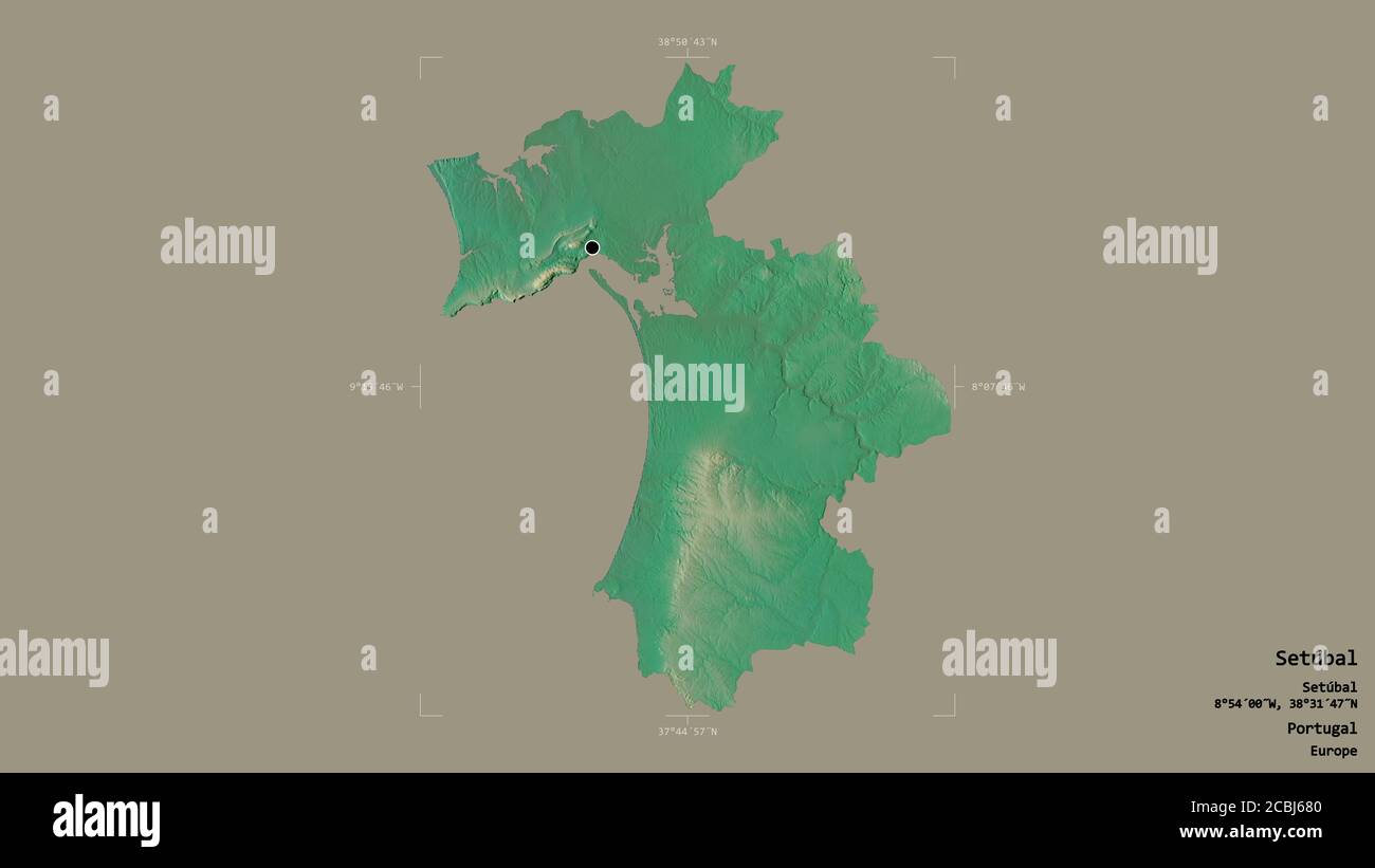 Setubal area map hi-res stock photography and images - Alamy