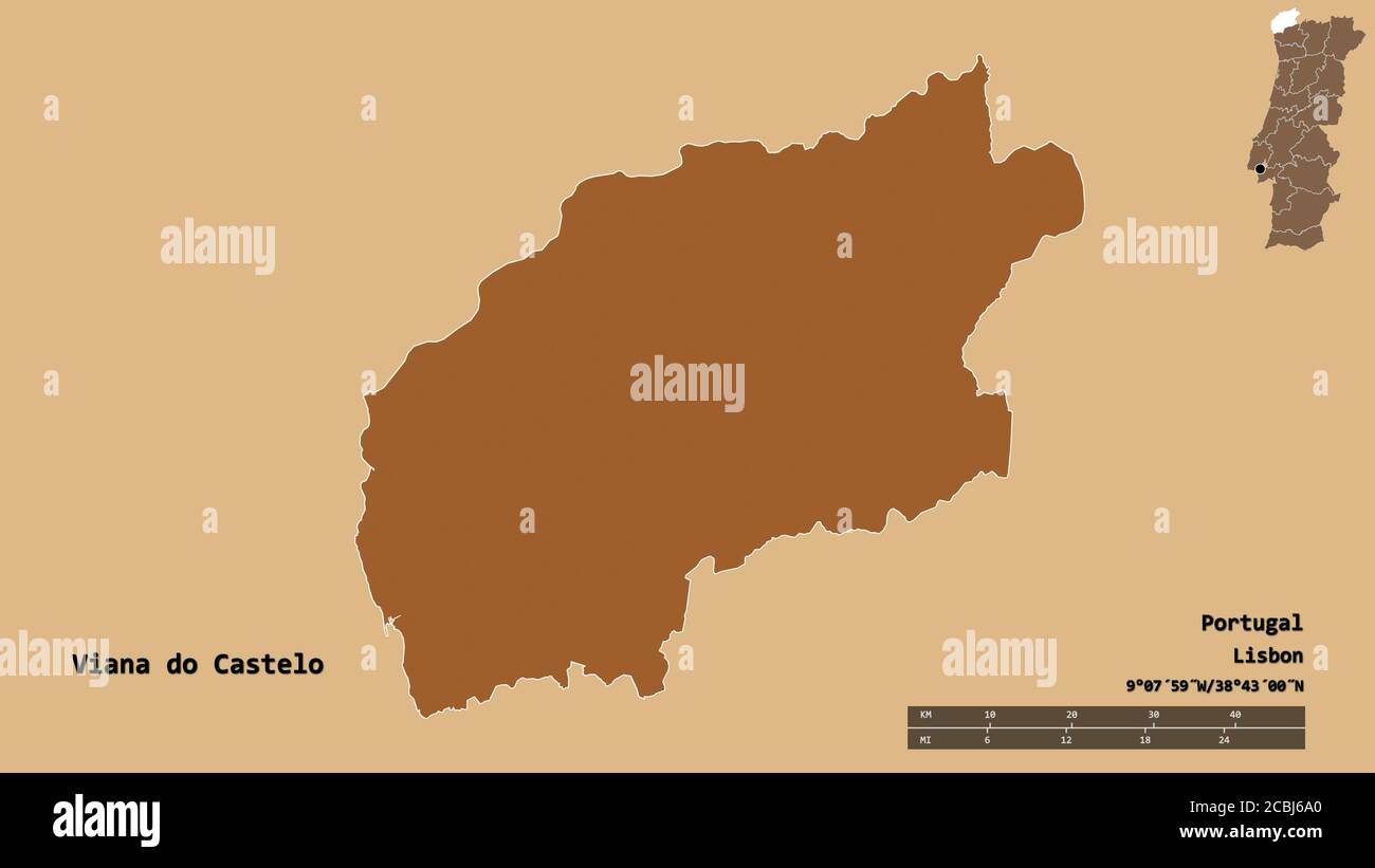 Map of viana do castelo hi-res stock photography and images - Alamy